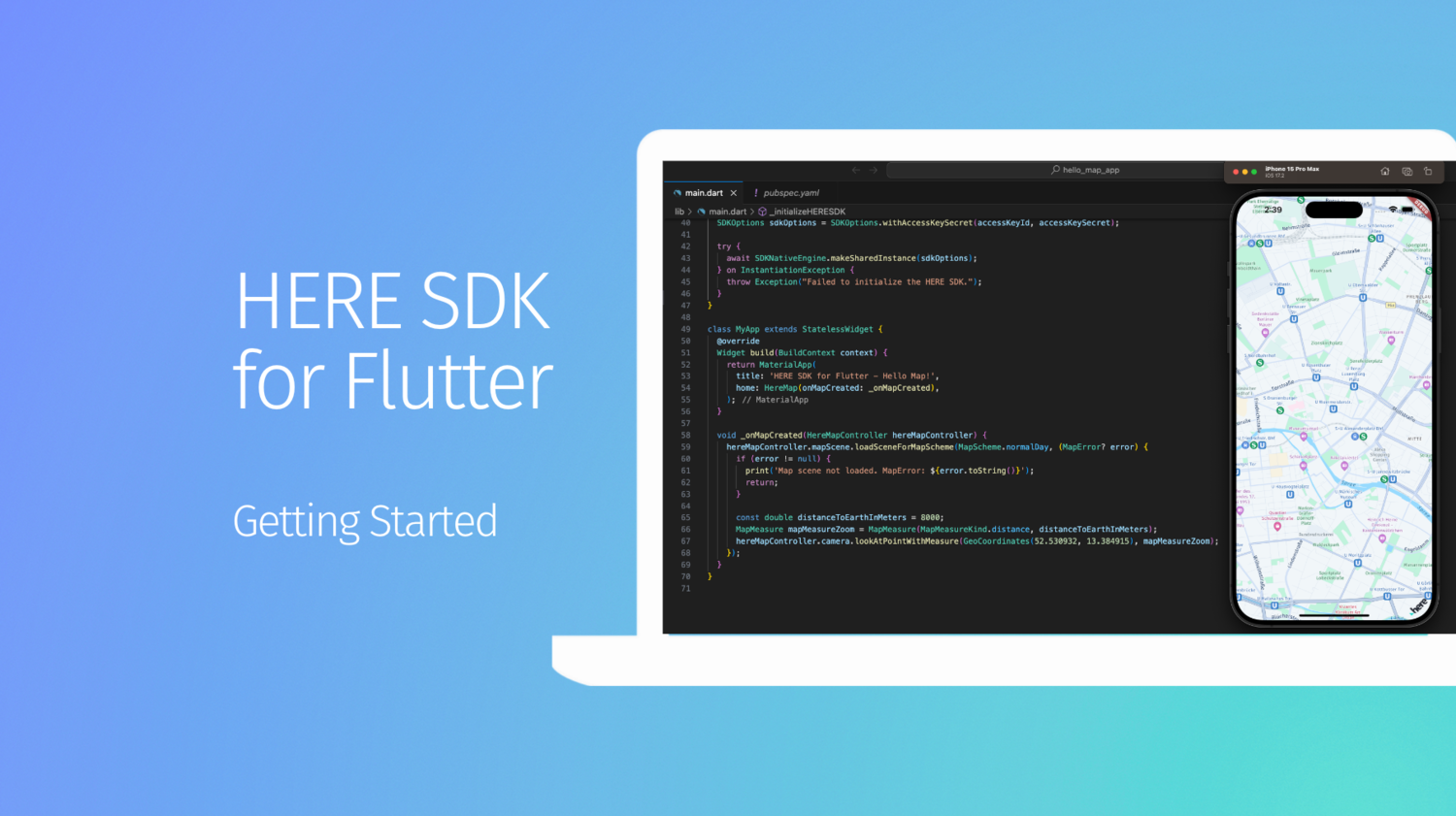 5 easy steps to get started with HERE SDK for Flutter | HERE 5 easy steps to get started with HERE SDK for Flutter | HERE