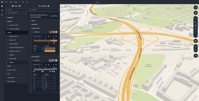 Create custom map designs with the HERE Style Editor | HERE