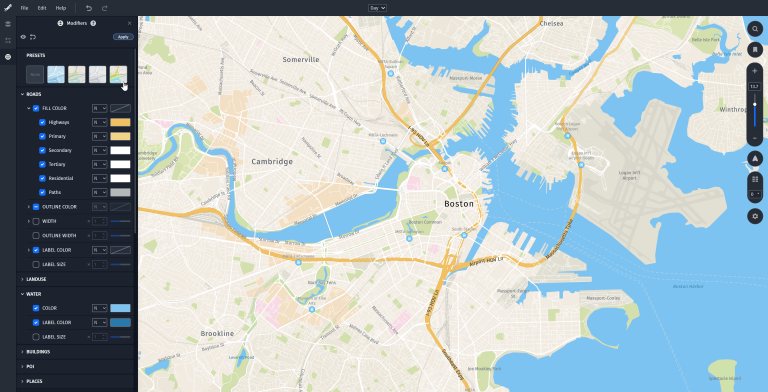 Create custom map designs with the HERE Style Editor | HERE